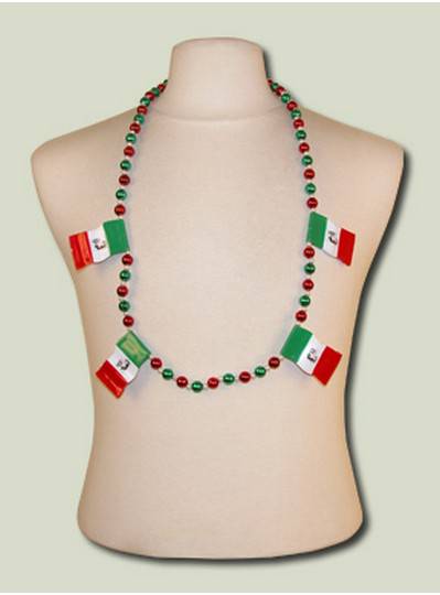 LAIT Italian Flags Strung with Metallic Red, White & Green Beads ...