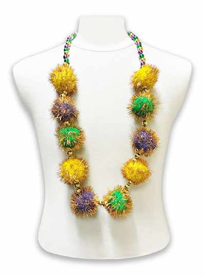 Tinsel Ball Mardi Gras Beads -Shop with the Carnival Pros!